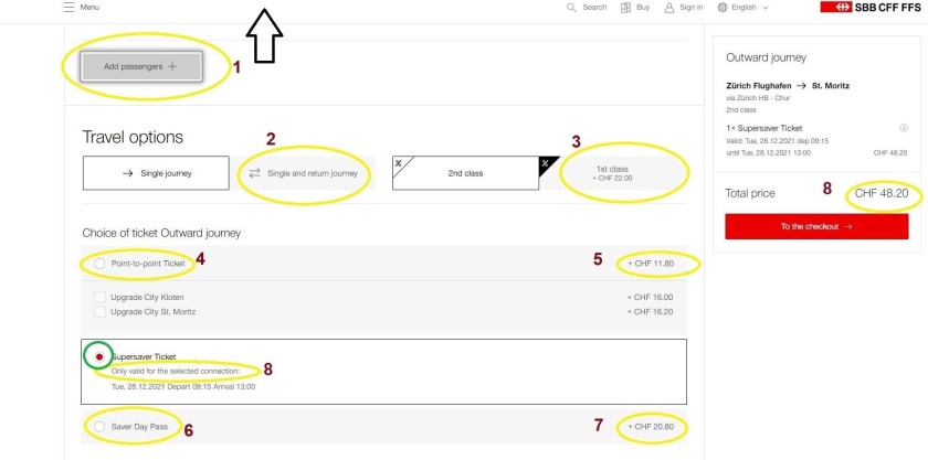How to Book Tickets on the SBB website | ShowMeTheJourney